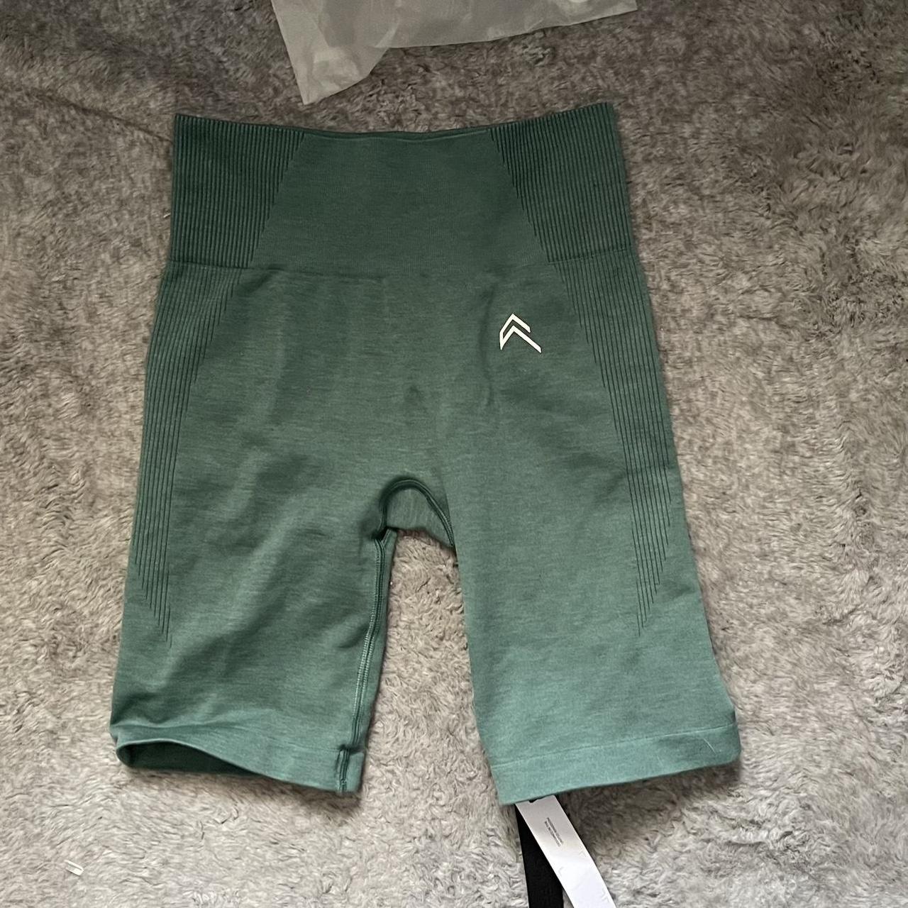 Oner Active Mineral Green Biker Shorts Size:... - Depop