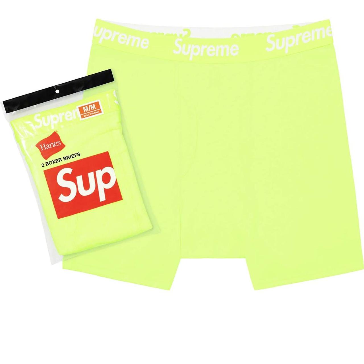 Supreme Hanes Boxers 2 pack Size S-M Brand New - Depop