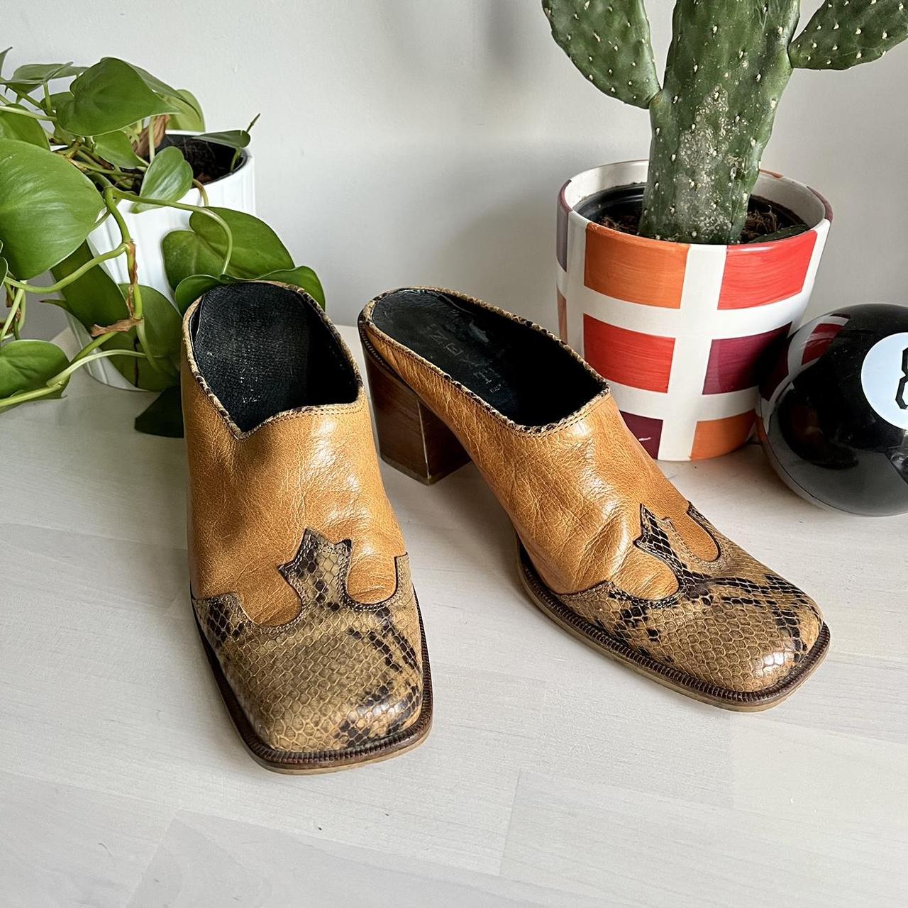 🍒 90s Vintage Cowboy Boot Mules 🍒 Y2K / 90s vintage... | Depop