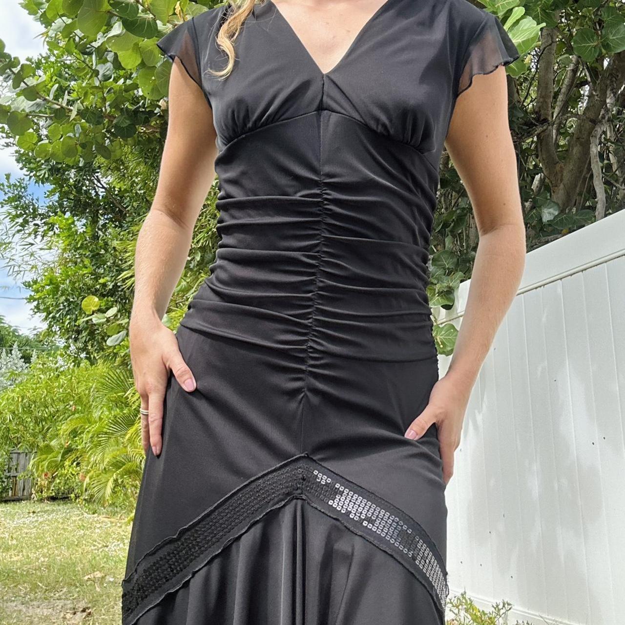 90s black Ruby Rox goth mesh dress The perfect... - Depop