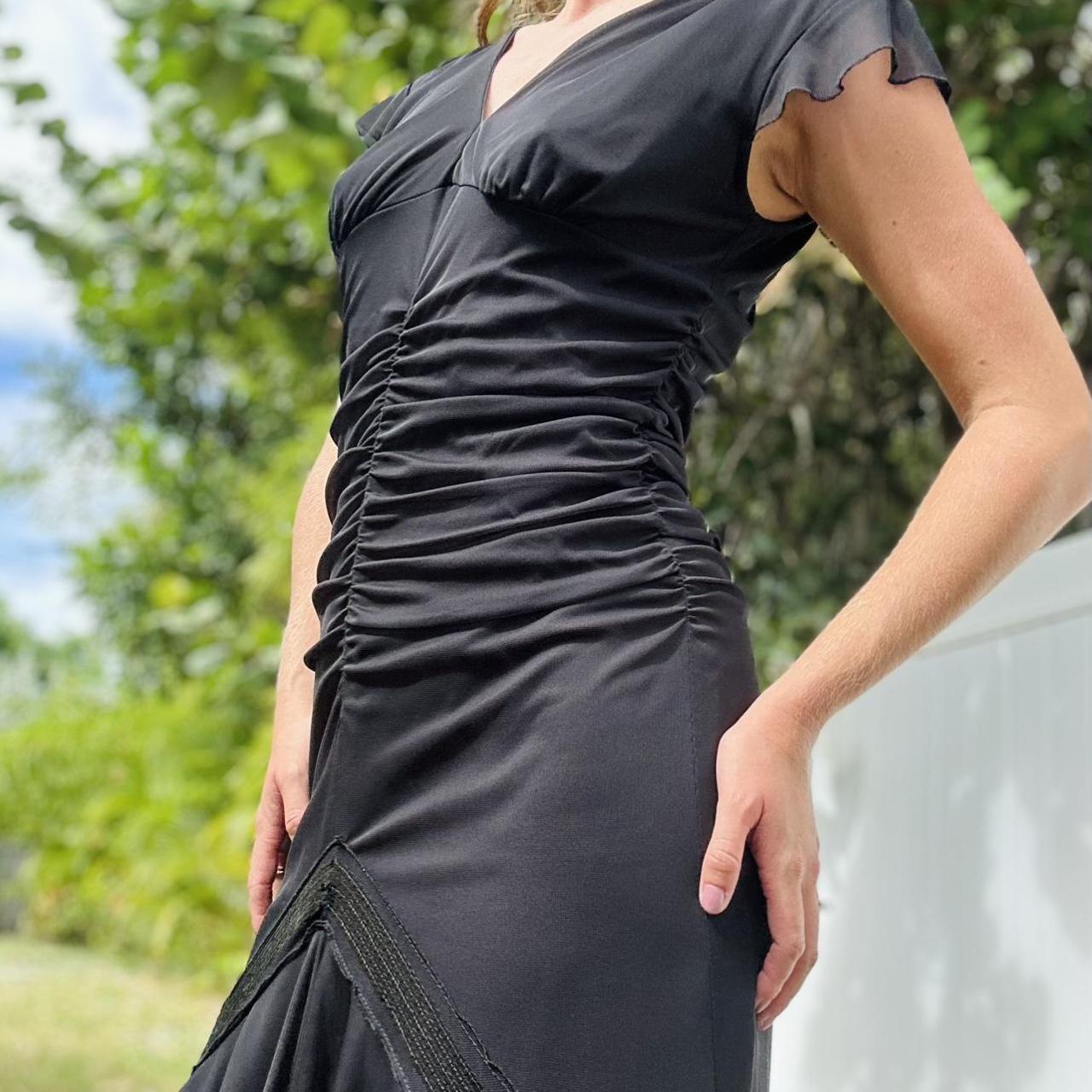 90s black Ruby Rox goth mesh dress The perfect... - Depop