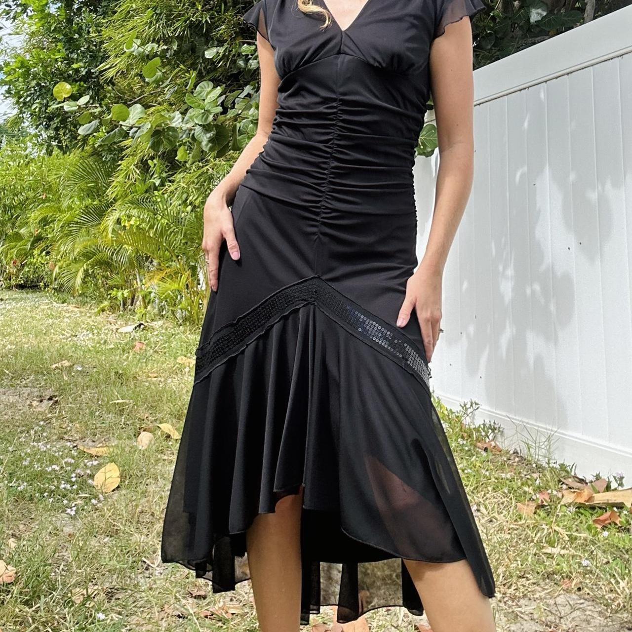 90s black Ruby Rox goth mesh dress The perfect... - Depop