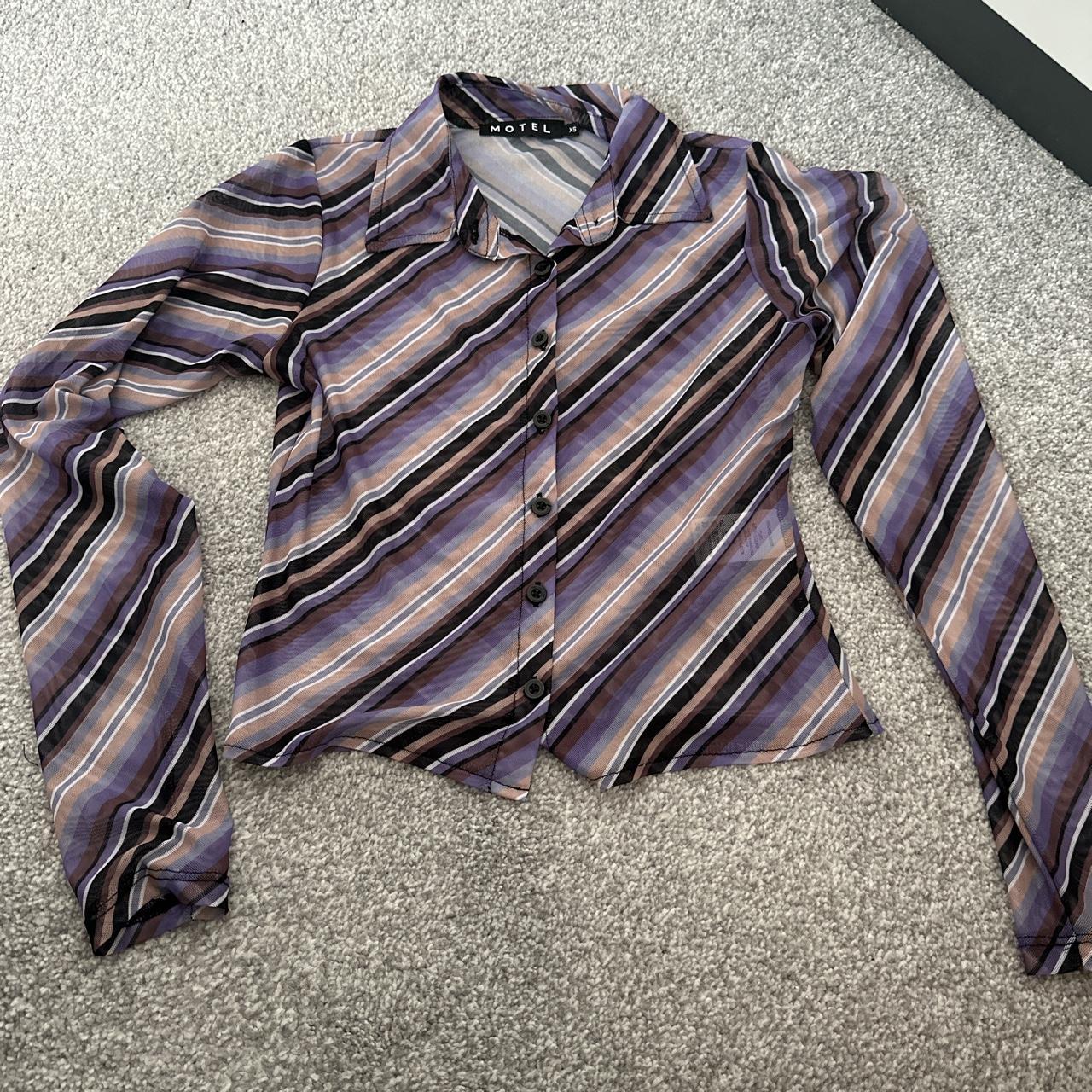 Motel rocks kelly shirt 70s Size xs or 6/8 Never... - Depop