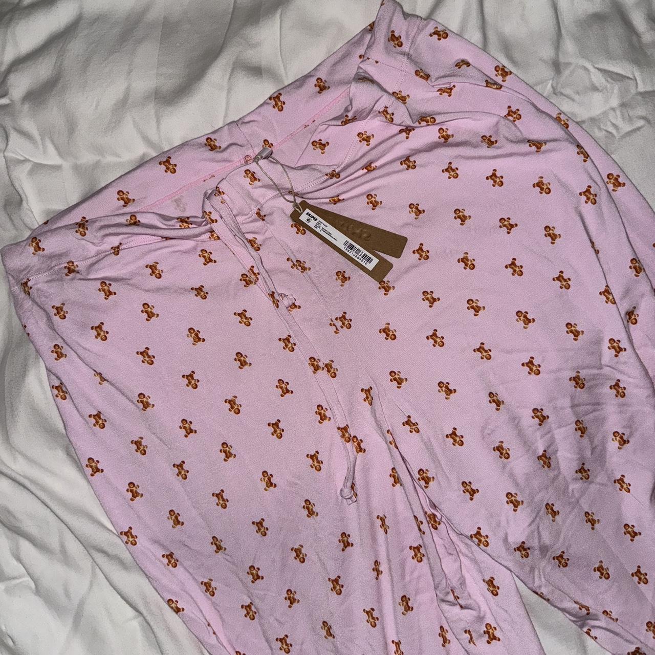 Skims Cherry Blossom Gingerbread Pyjamas Size M (UK... - Depop