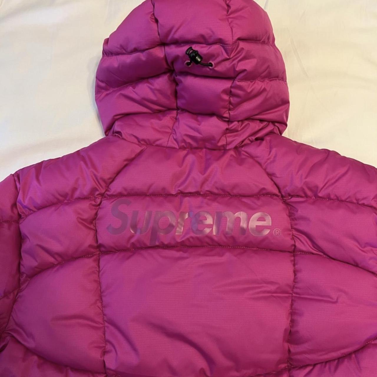 Supreme puffer jacket Worn once, in perfect condition - Depop