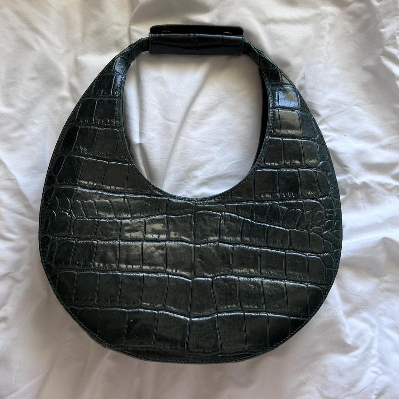 Staud moon bag in green croc! As seen worn by... - Depop