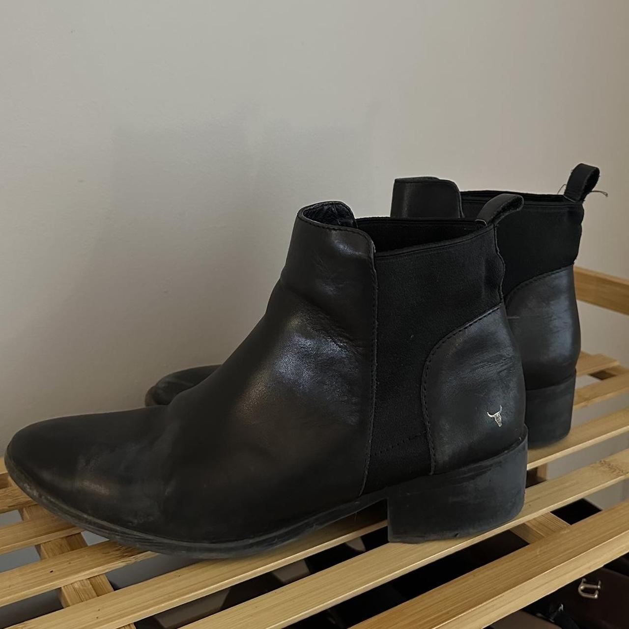 Windsor Smith black ankle boots. Fairly worn, but... - Depop