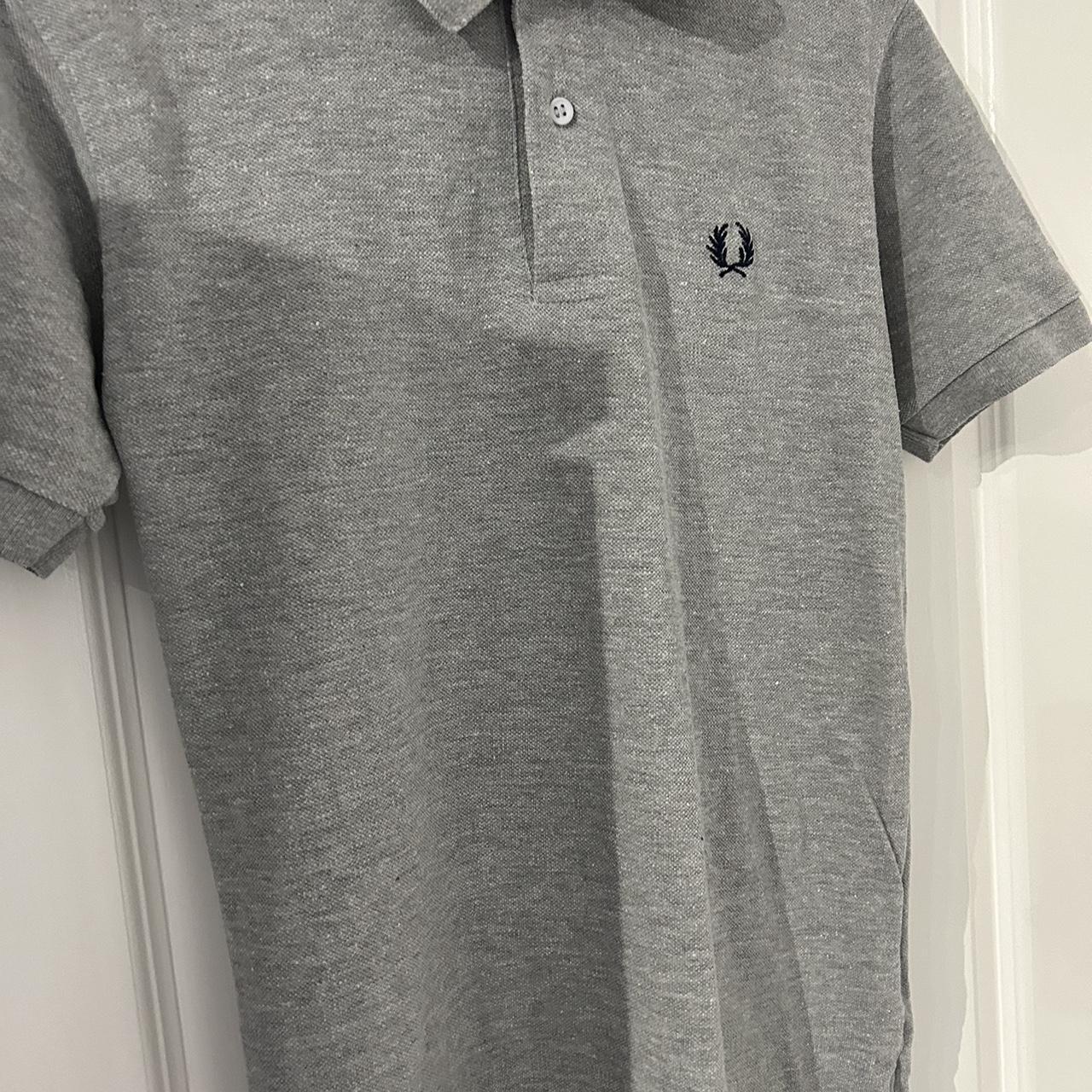 Fred Perry Grey Polo Shirt - Depop