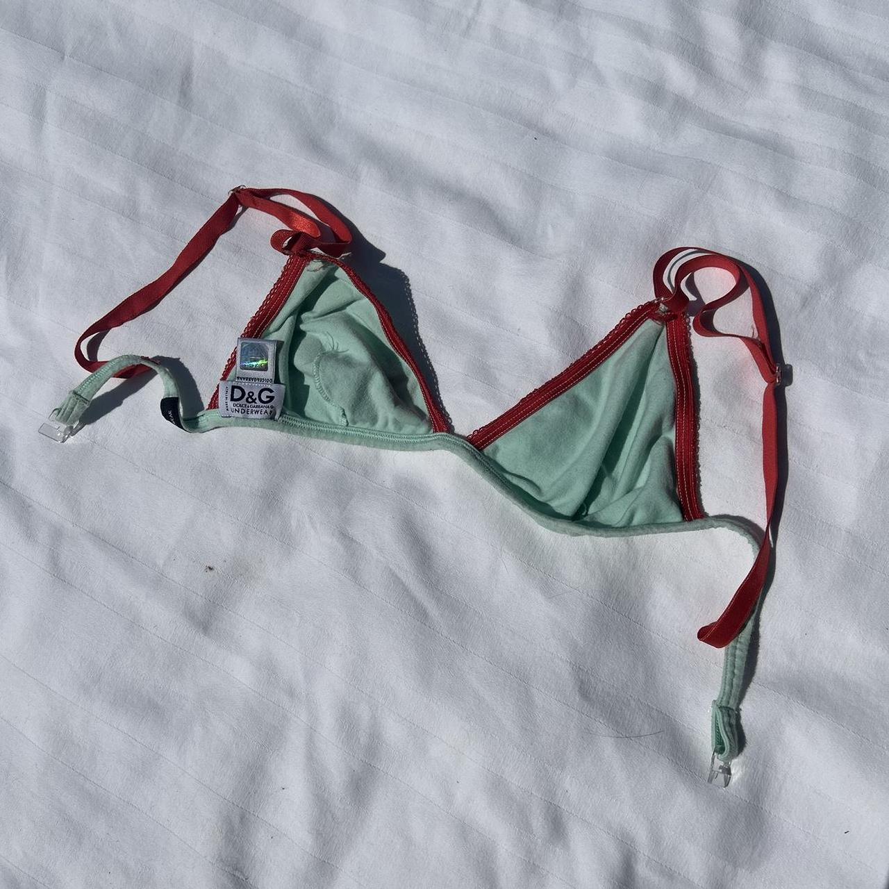 Dolce and gabbana ladybird ladybug bralette mint... - Depop