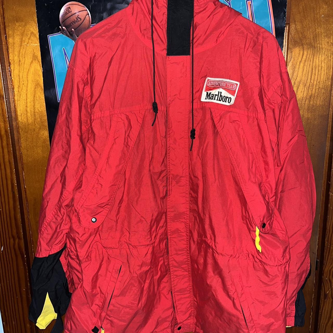 Marlboro adventure team rain jacket size large... - Depop