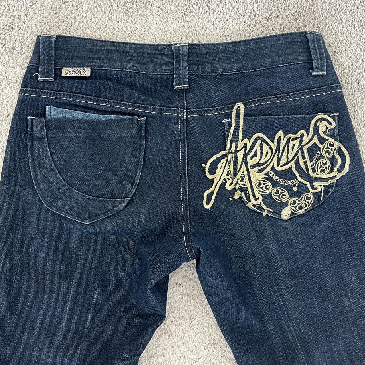 Y2K Akademiks Baggy Jeans Amazing gold chain... | Depop