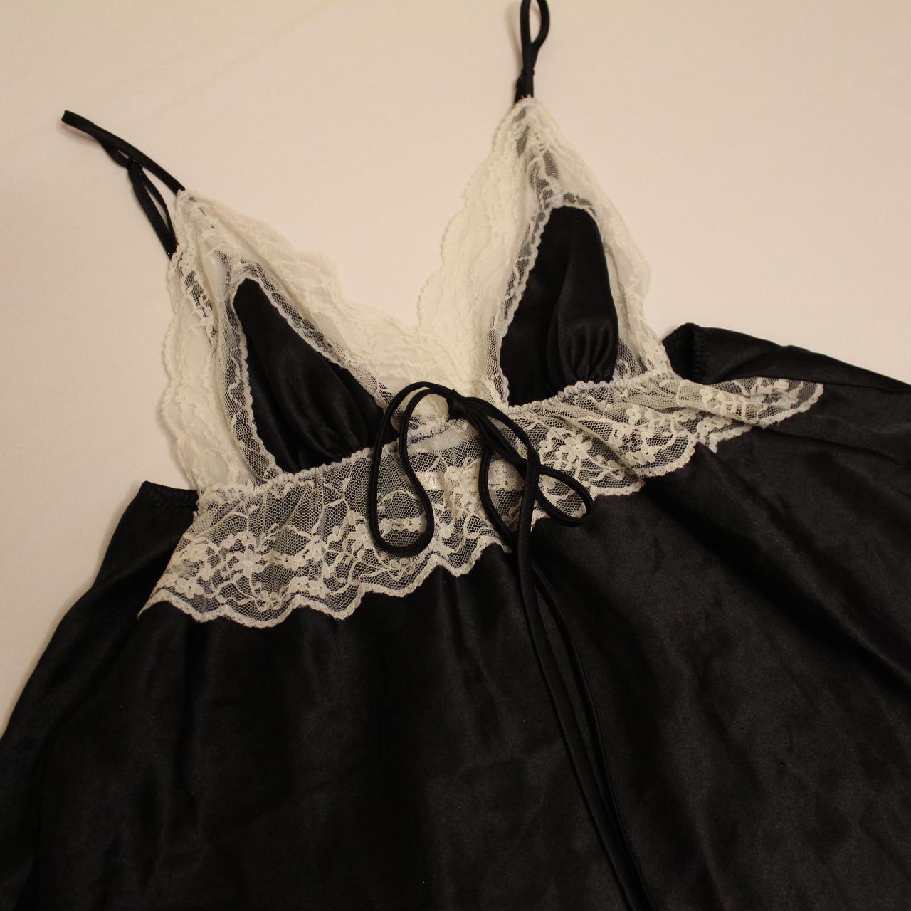 vintage victoria's secret *gold label* black lace... - Depop