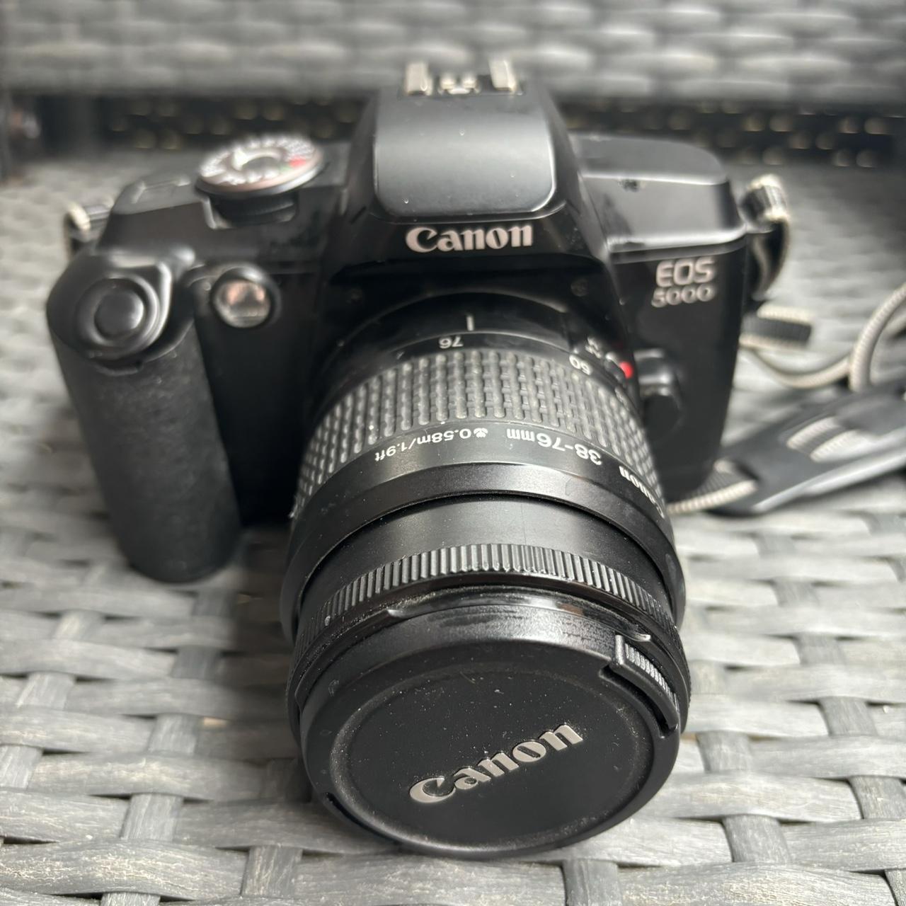 Canon EOS 5000 SLR 35mm Film Camera 38-76mm Lens... - Depop