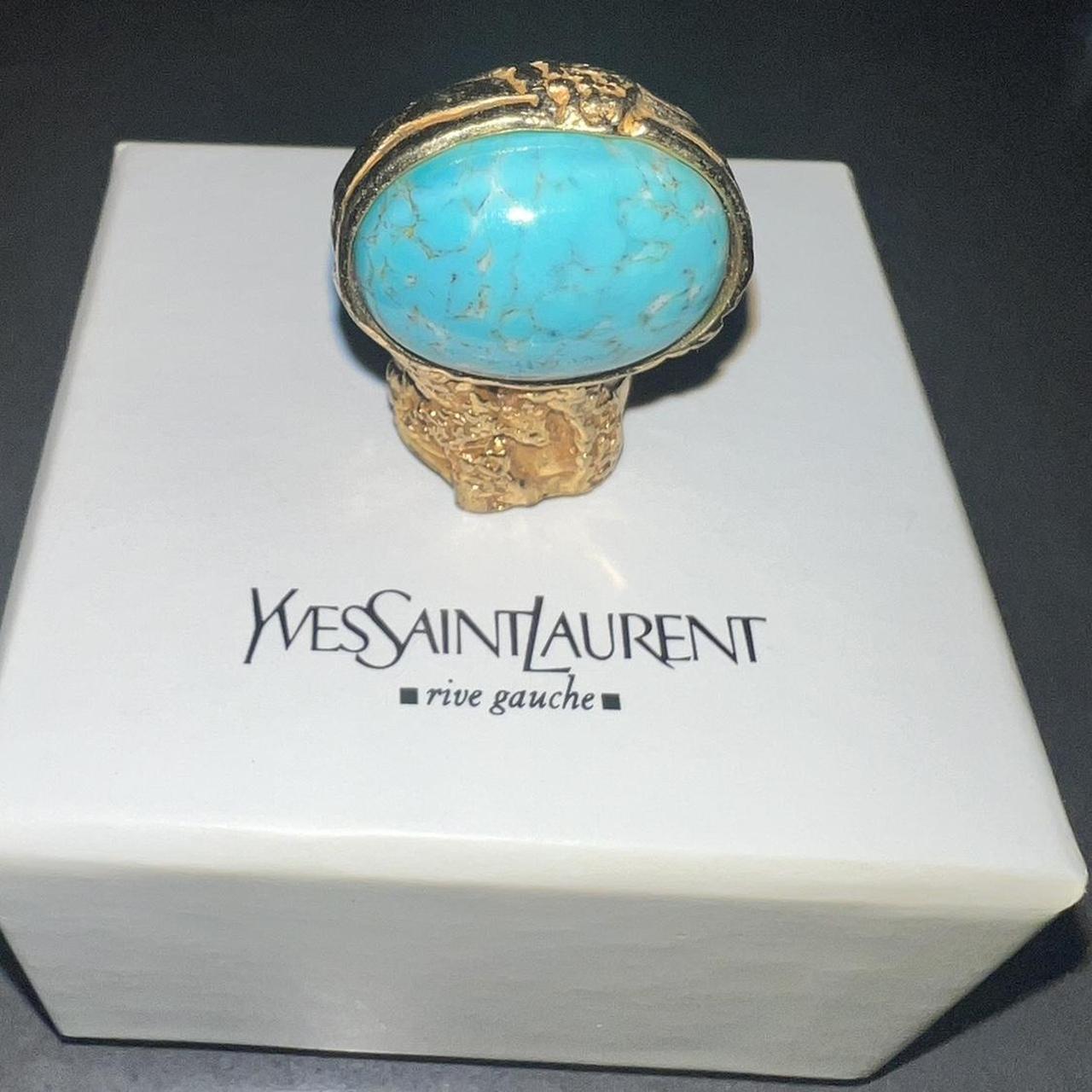Ysl turquoise ring store