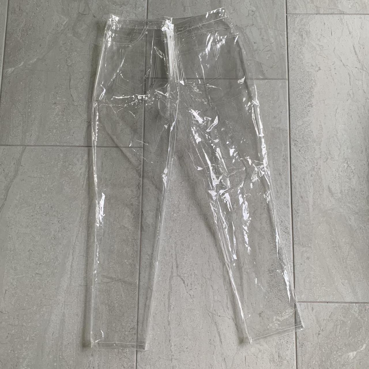 Clear PVC Pants Fit like a pair of jeans with... - Depop