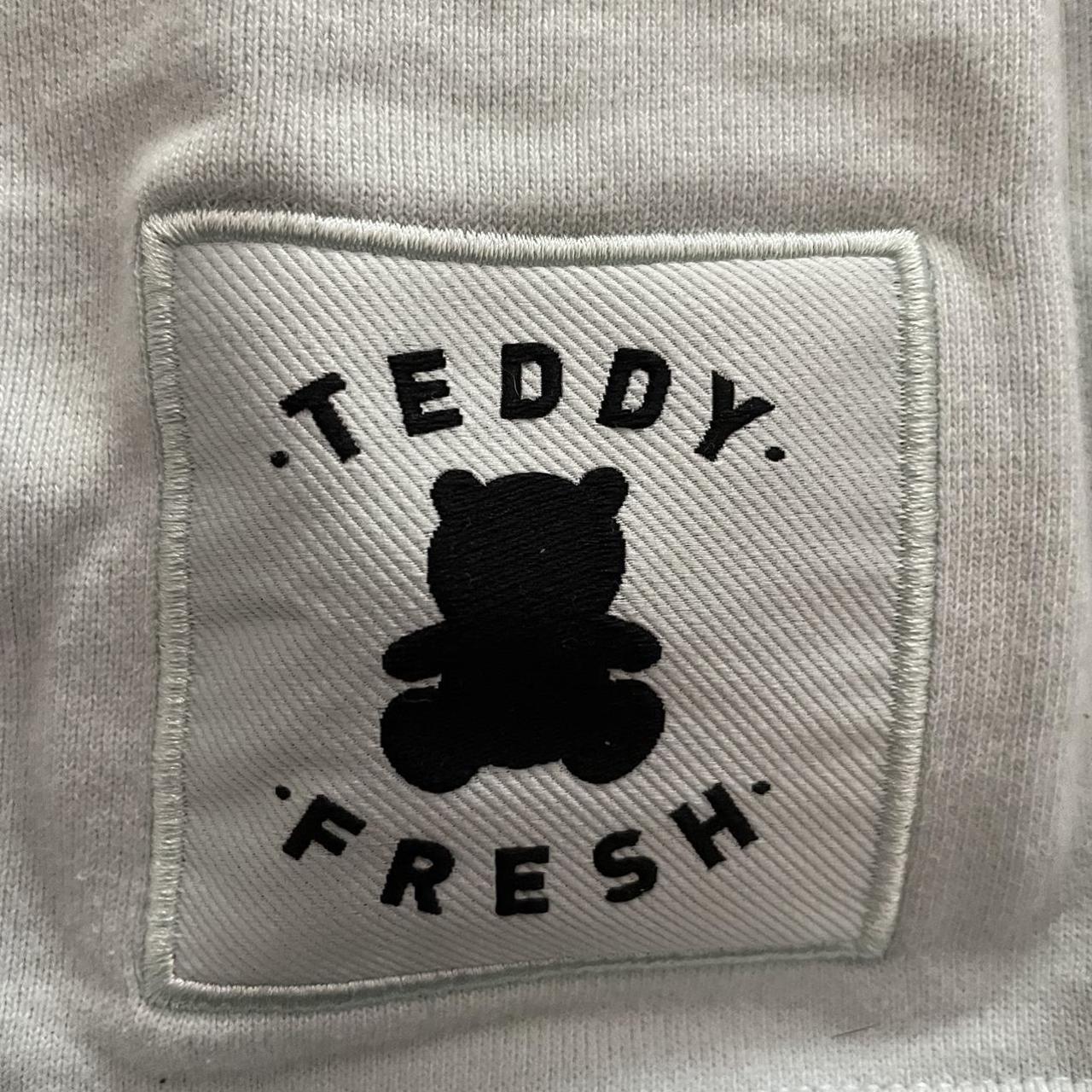 light blue teddy fresh shorts with adjustable... - Depop