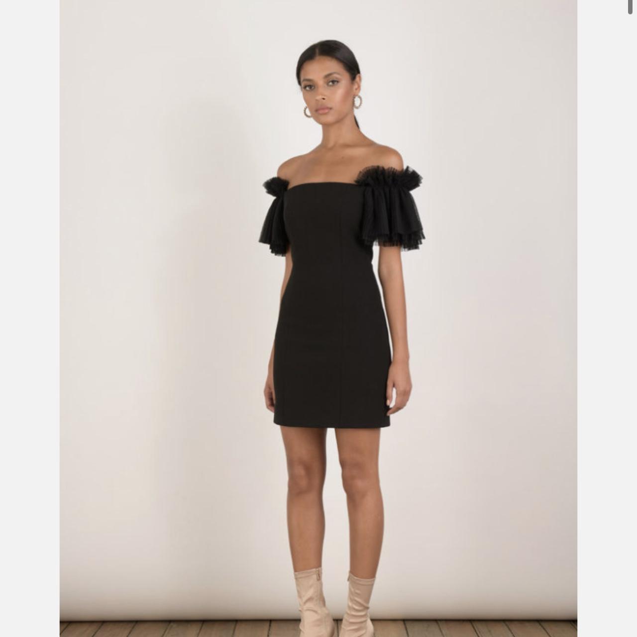 Elliatt marble black mini dress - Depop