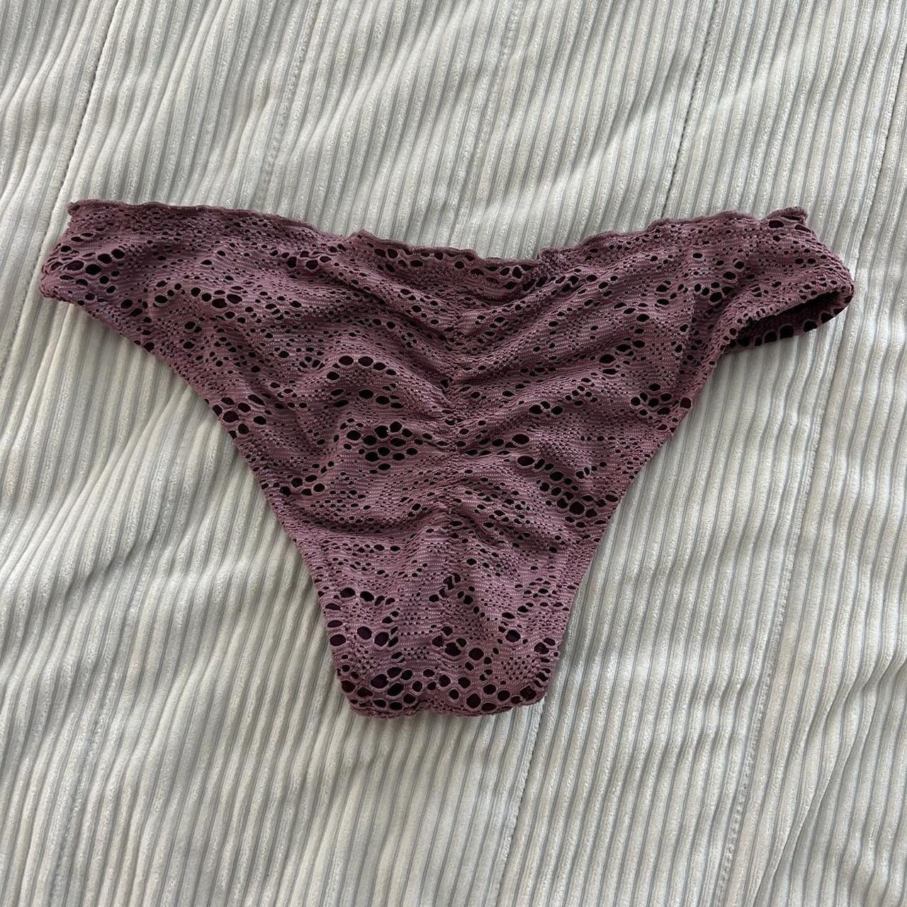 plum colored bikini bottoms open 2 offers thanx 4... - Depop