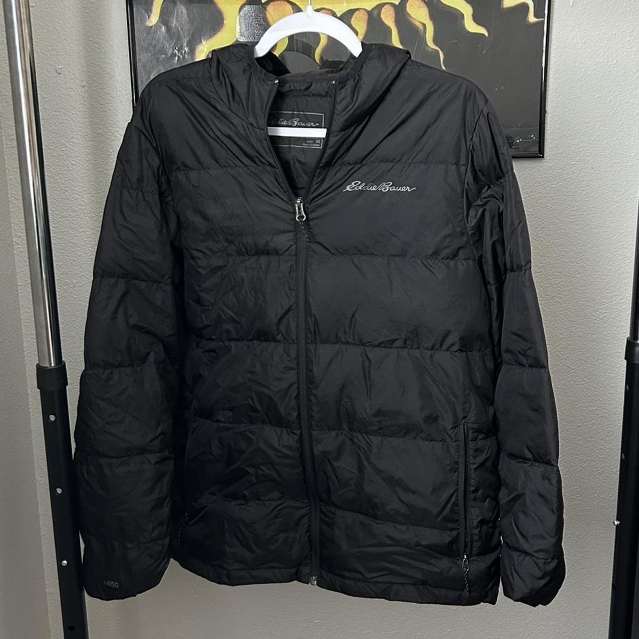 Eddie Bauer black puffer jacket - Depop