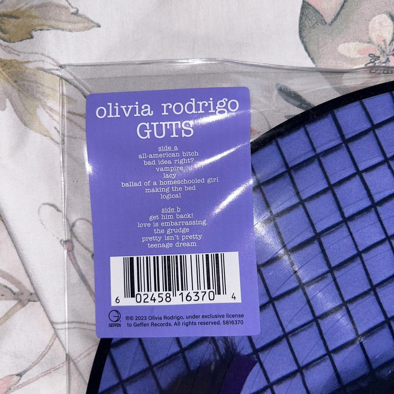 olivia rodrigo GUTS picture disc vinyl. never opened... - Depop