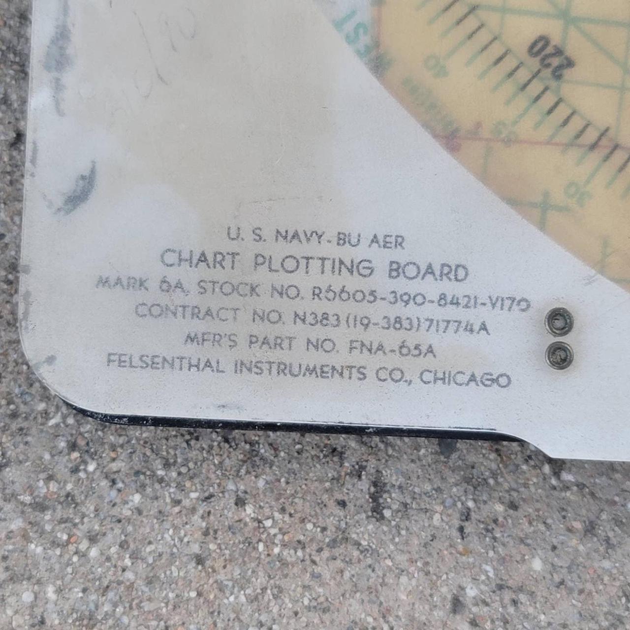 Vtg US Navy Chart Plotting Board. Good Condition. ... - Depop