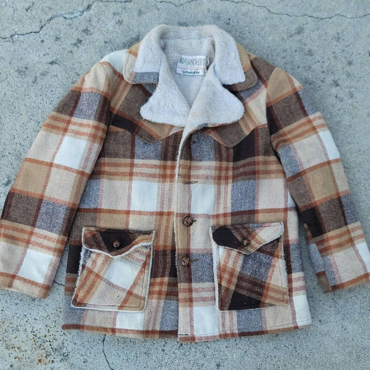 Vtg Rancher by Schott Bros Sherpa-lined Western... - Depop