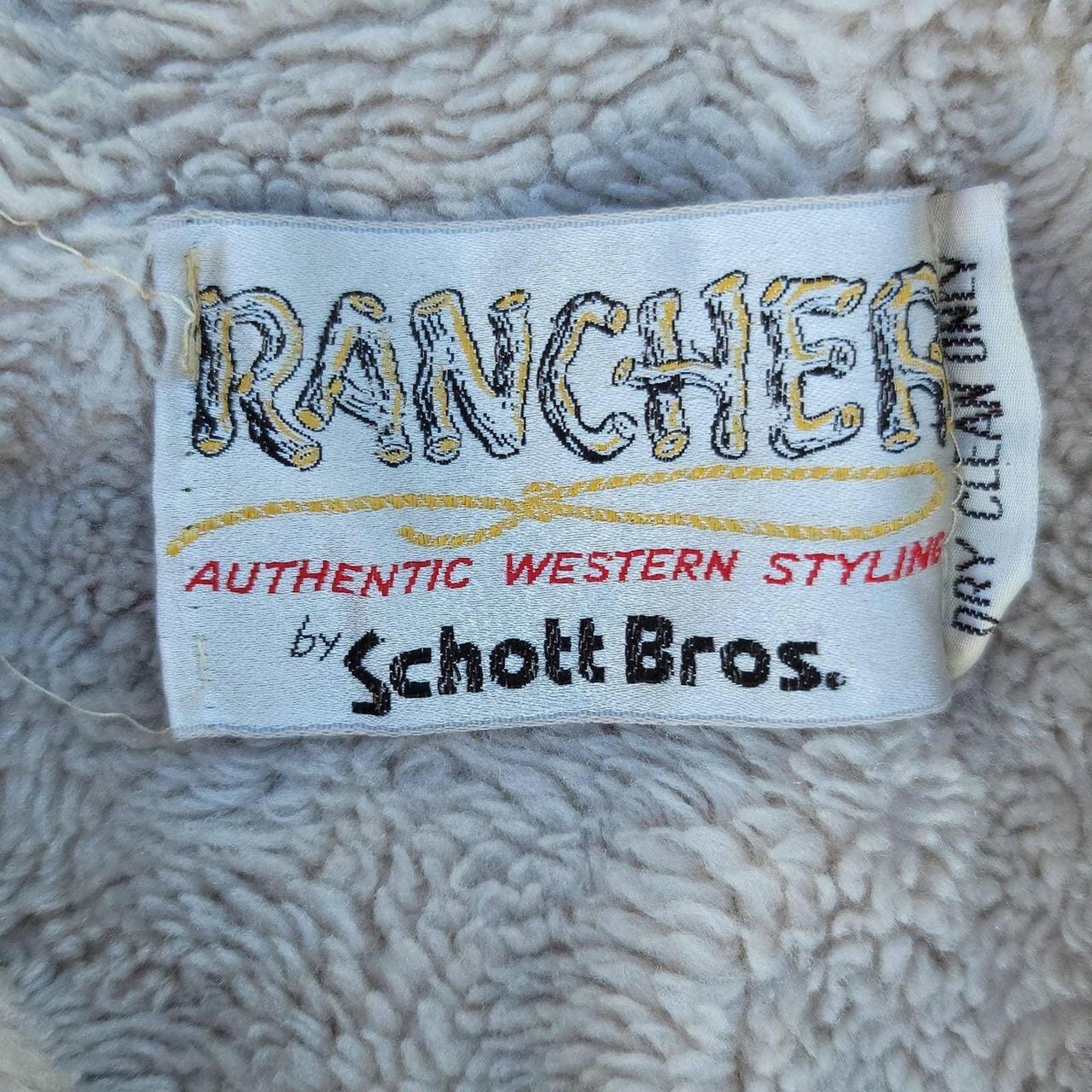 Vtg Rancher by Schott Bros Sherpa-lined Western... - Depop