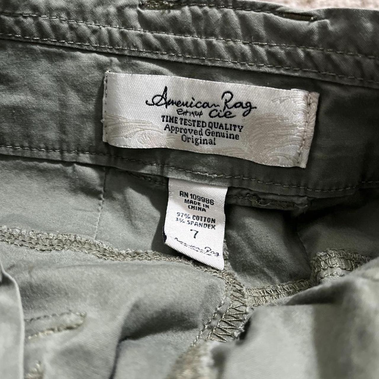 American Rag Cie Women's Khaki and Green Trousers | Depop