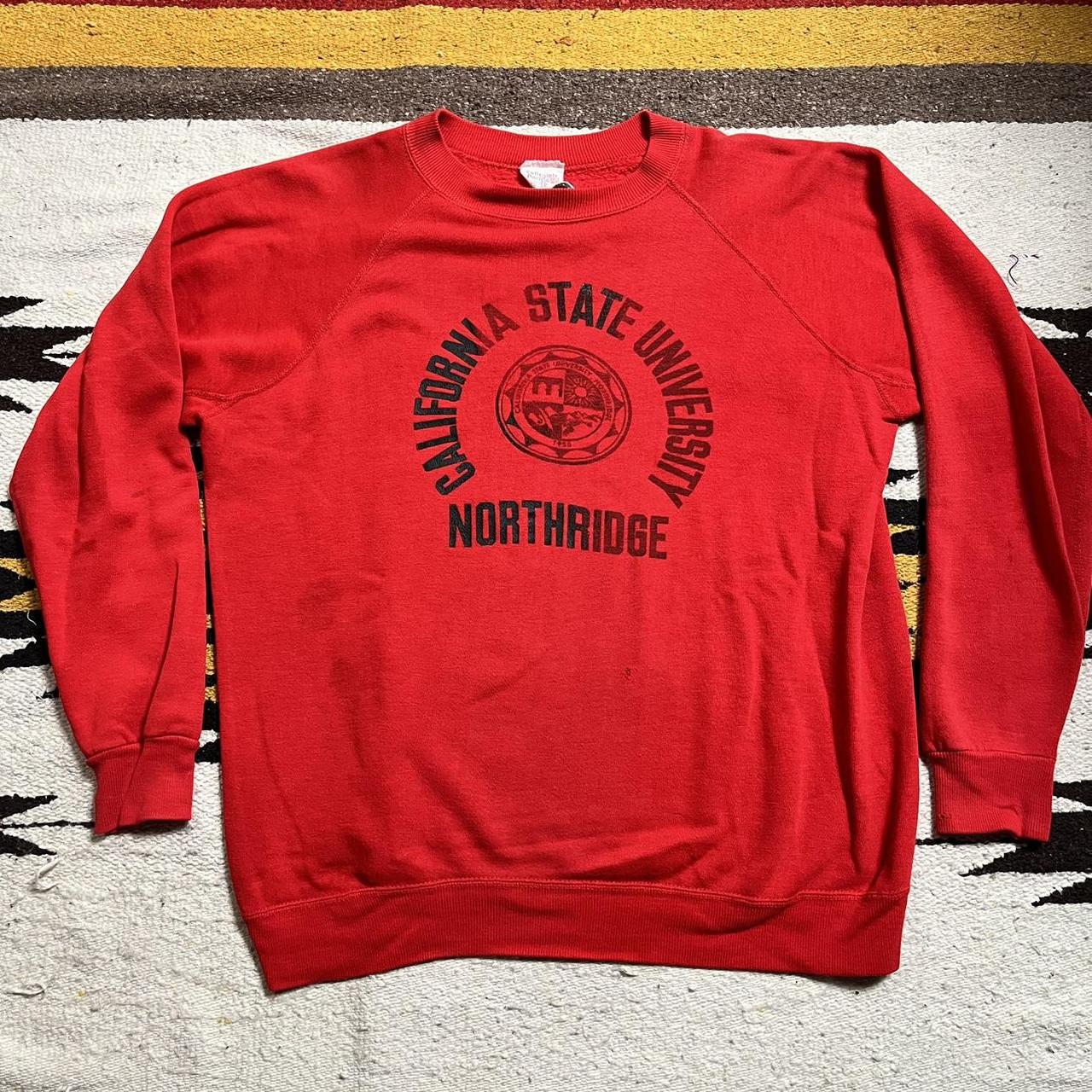 70s Cal State Northridge sweater 22"x26.5", super... - Depop