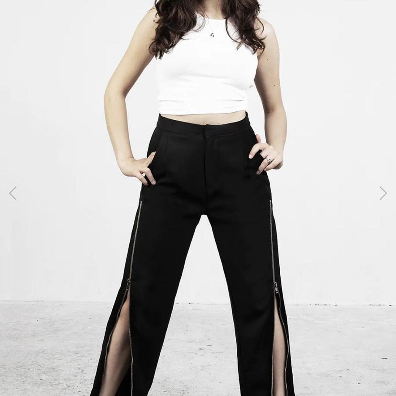 #Disturbia Porto Zip-Up Tailored Trousers. Size US 8... - Depop