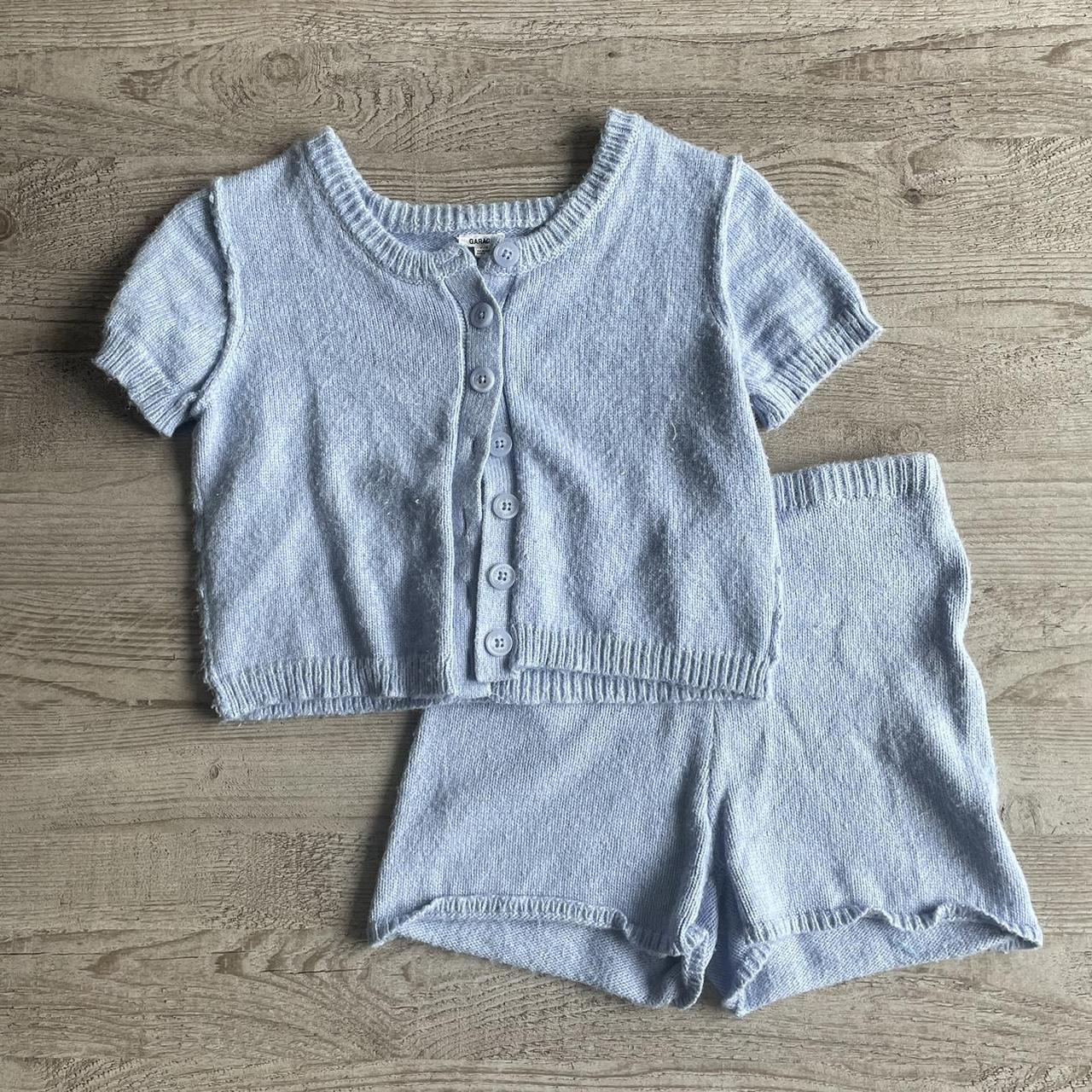 Adorable baby blue two piece Garage set - Depop