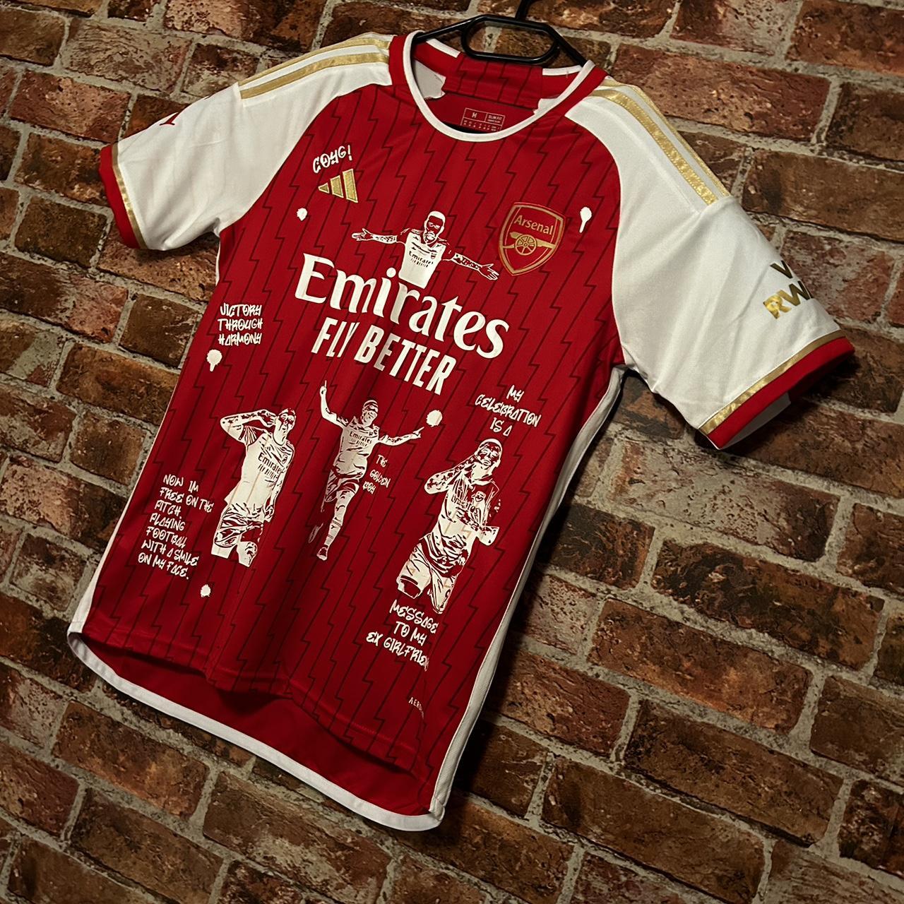 New arsenal home shirt 2023/24 season customised in... - Depop