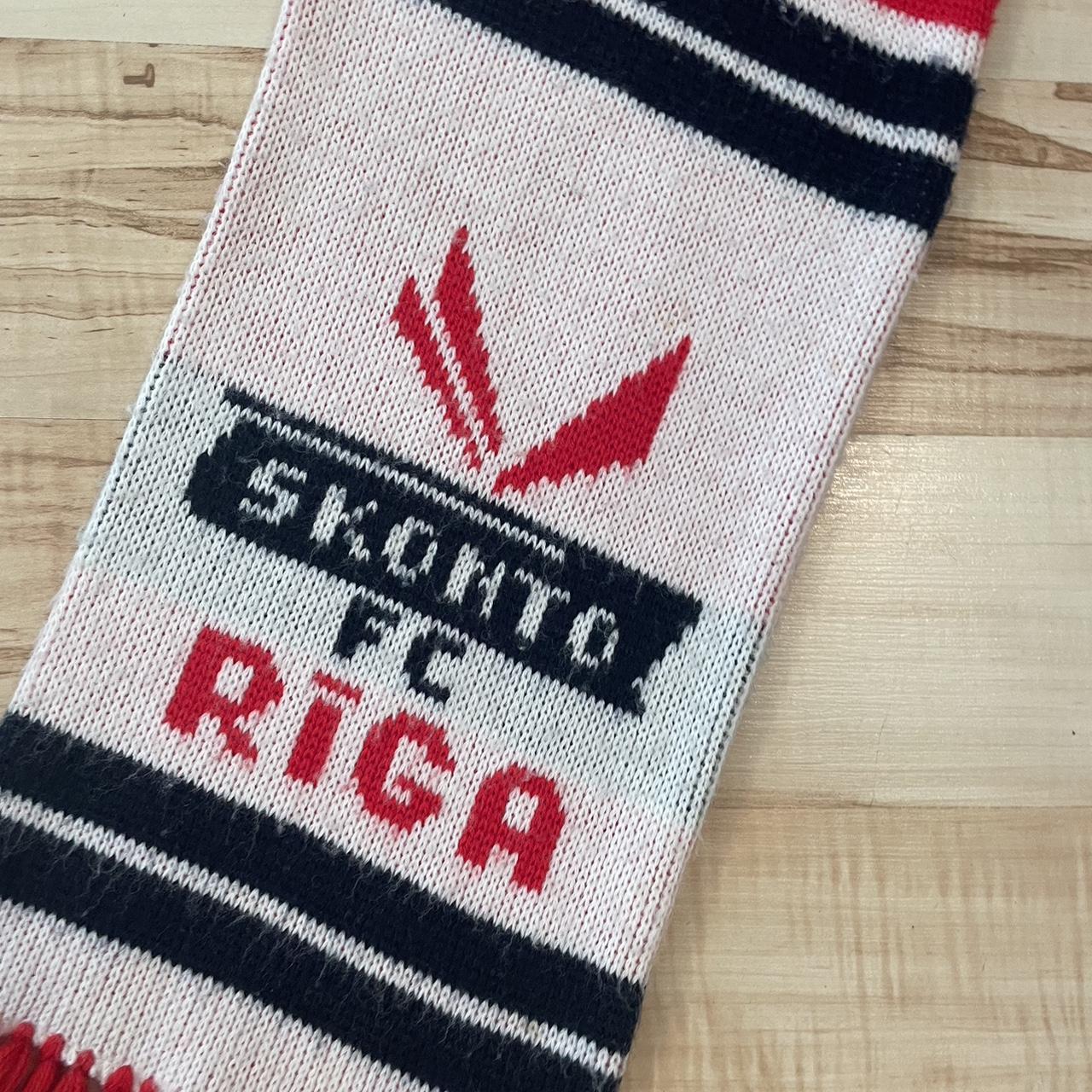 Vintage Skonto FC Riga football scarf Unisex... - Depop