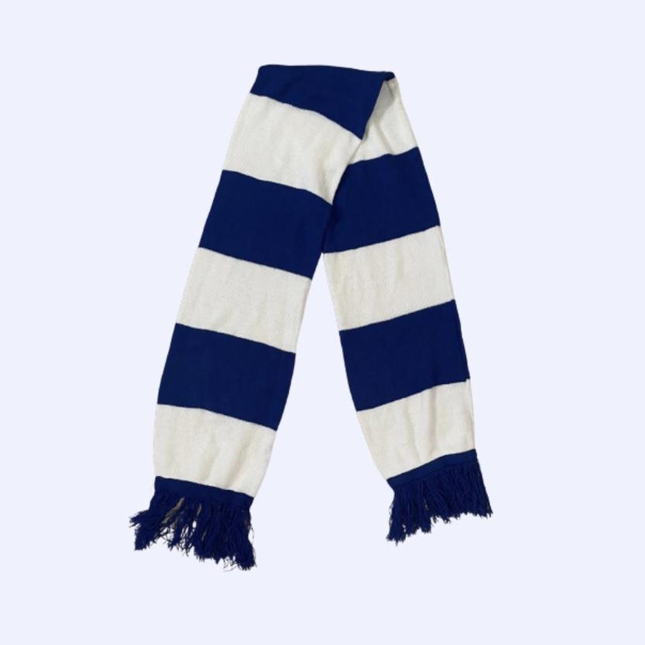 Vintage Blue & White / Chelsea FC football scarf... - Depop