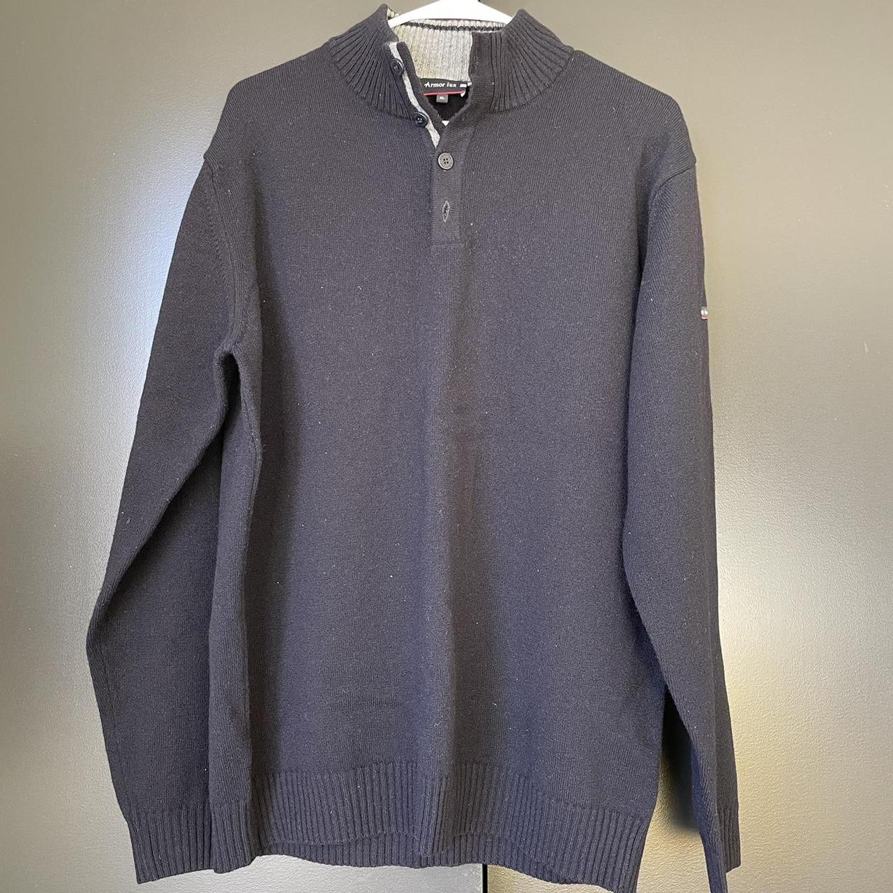 Wool Armor Lux quarter zip sweater XL for an... - Depop
