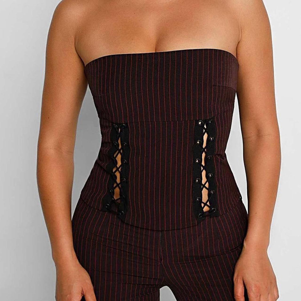 Tiger Mist Corset Top - Briel Bandeau // Red... - Depop