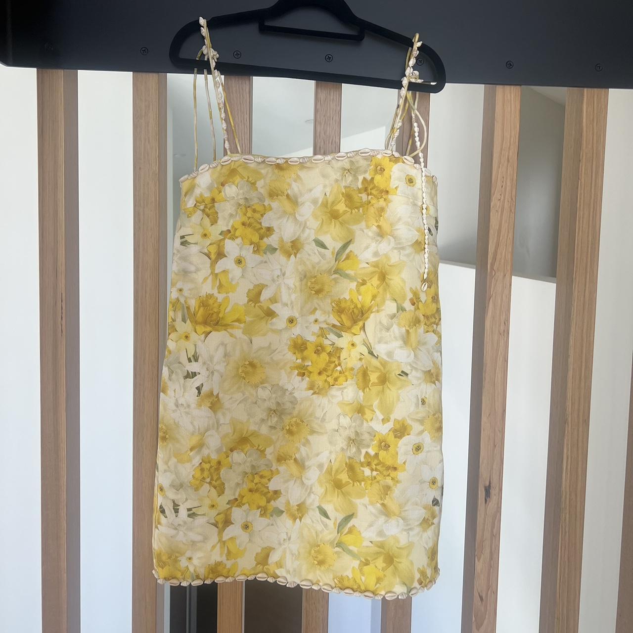 Zimmermann wonderland shell shift dress Size 1... - Depop