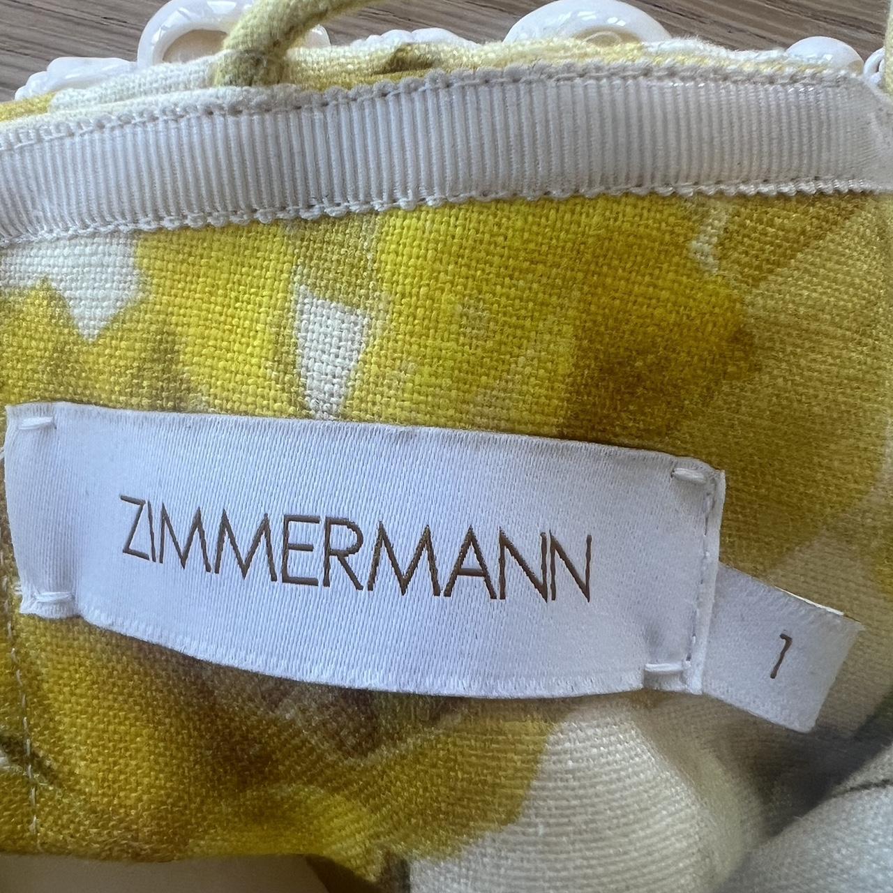 Zimmermann wonderland shell shift dress Size 1... - Depop