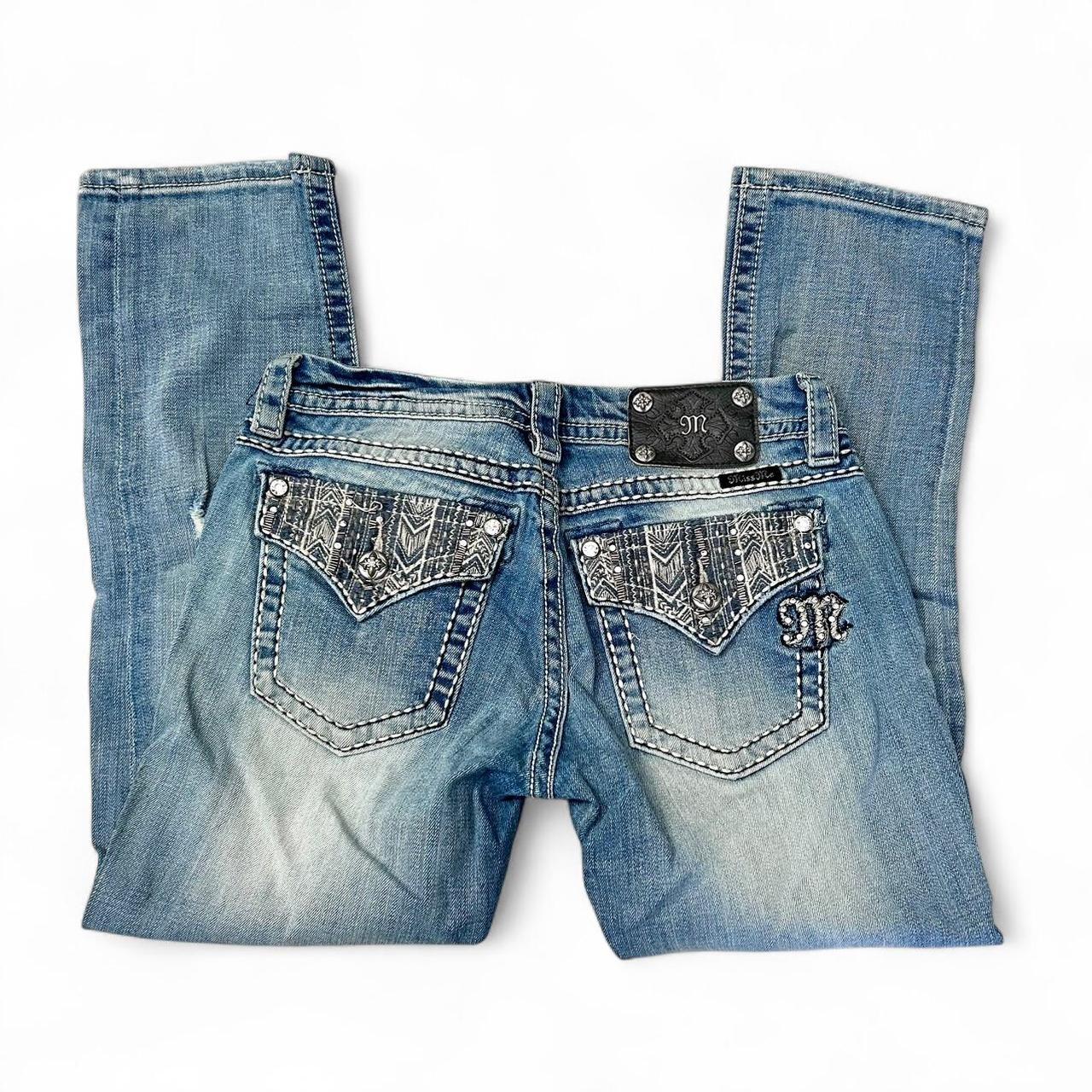 Vintage bedazzled low rise miss me jeans Great... | Depop