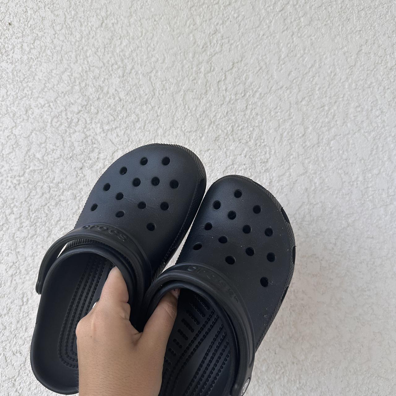 Classic crocs black, barely used I got 2 pairs from... - Depop
