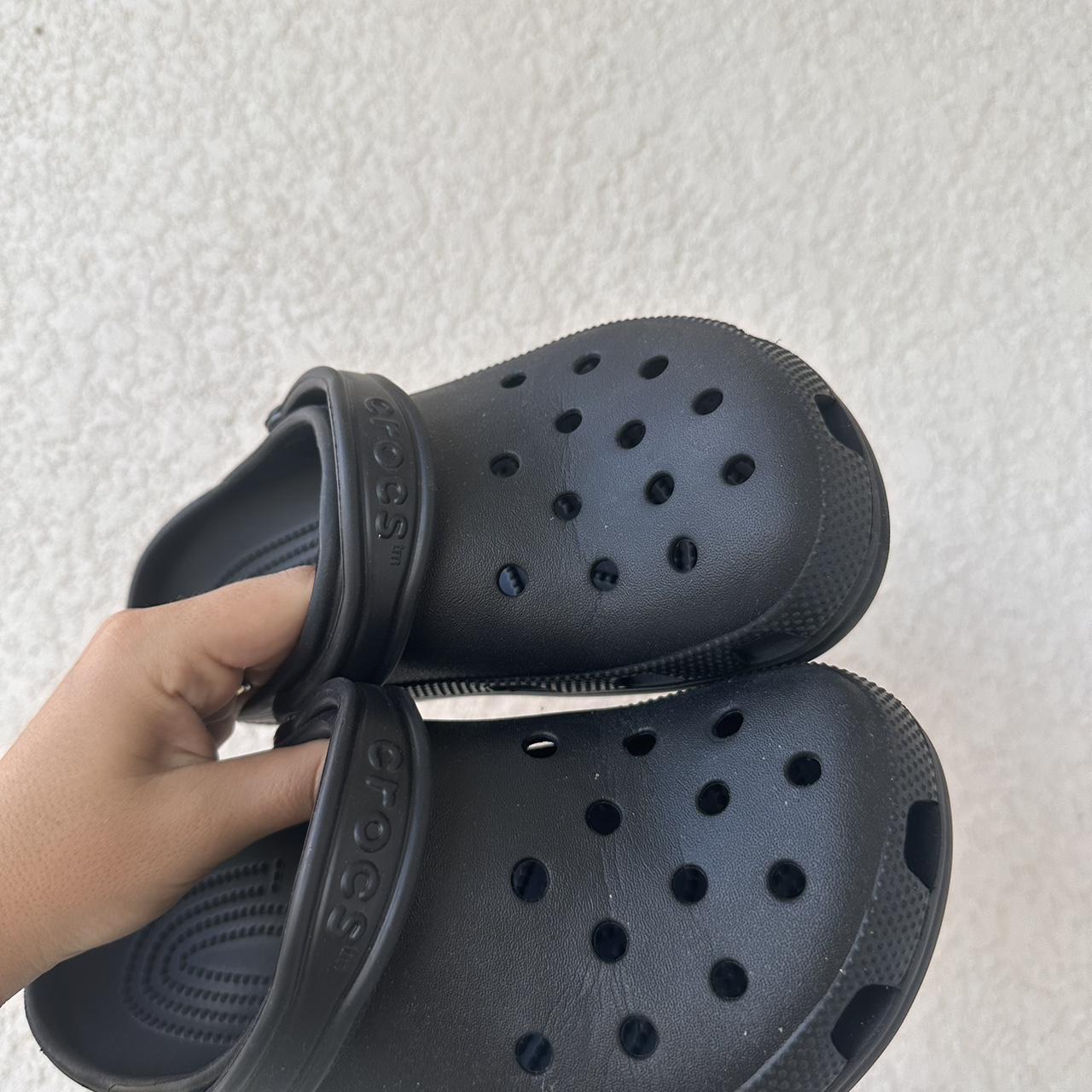 Classic crocs black, barely used I got 2 pairs from... - Depop