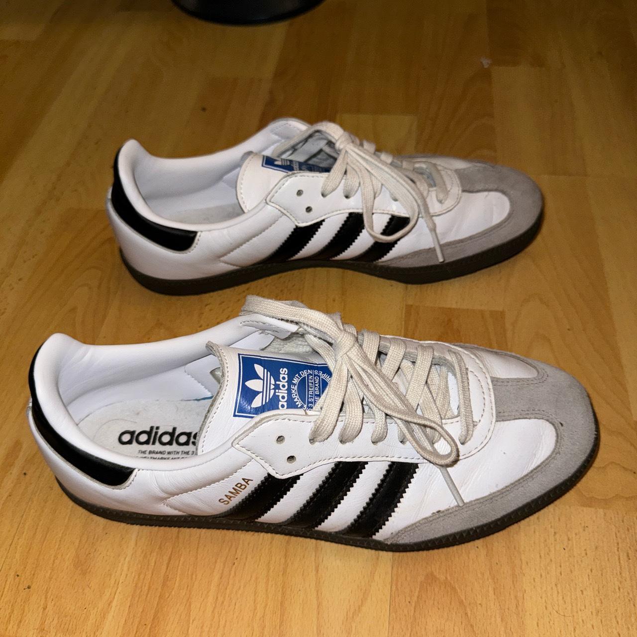 Adidas samba og Leather White - Depop