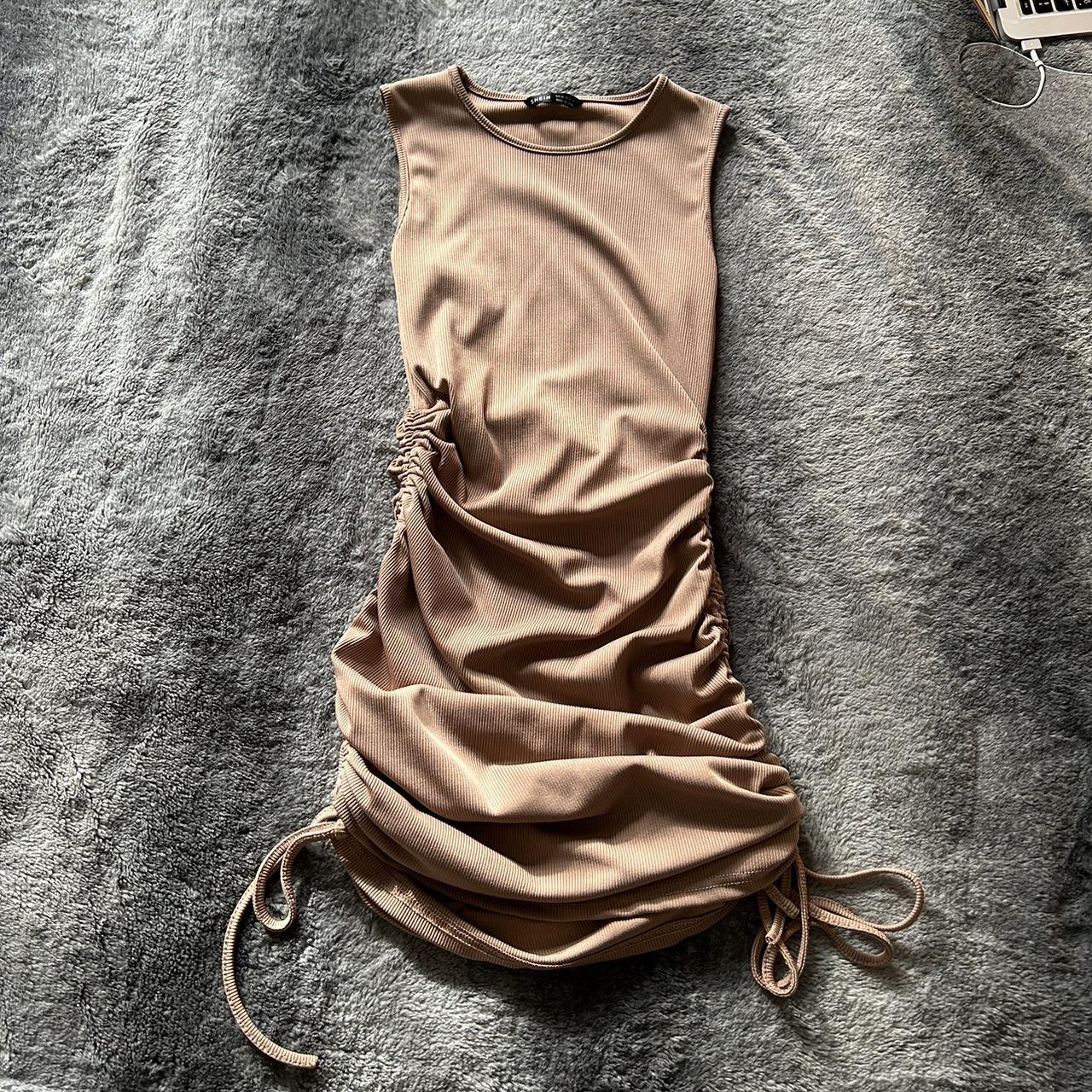 SHEIN Women's Brown Dress | Depop