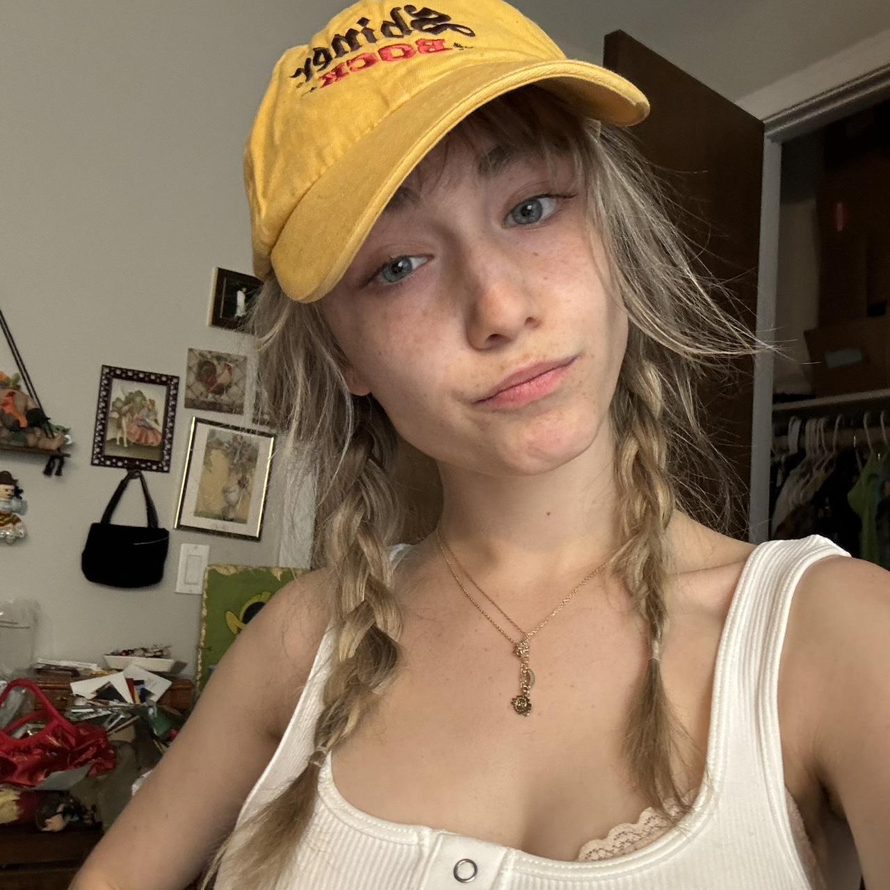 Shiner bock beer baseball cap, will fit a smaller... - Depop