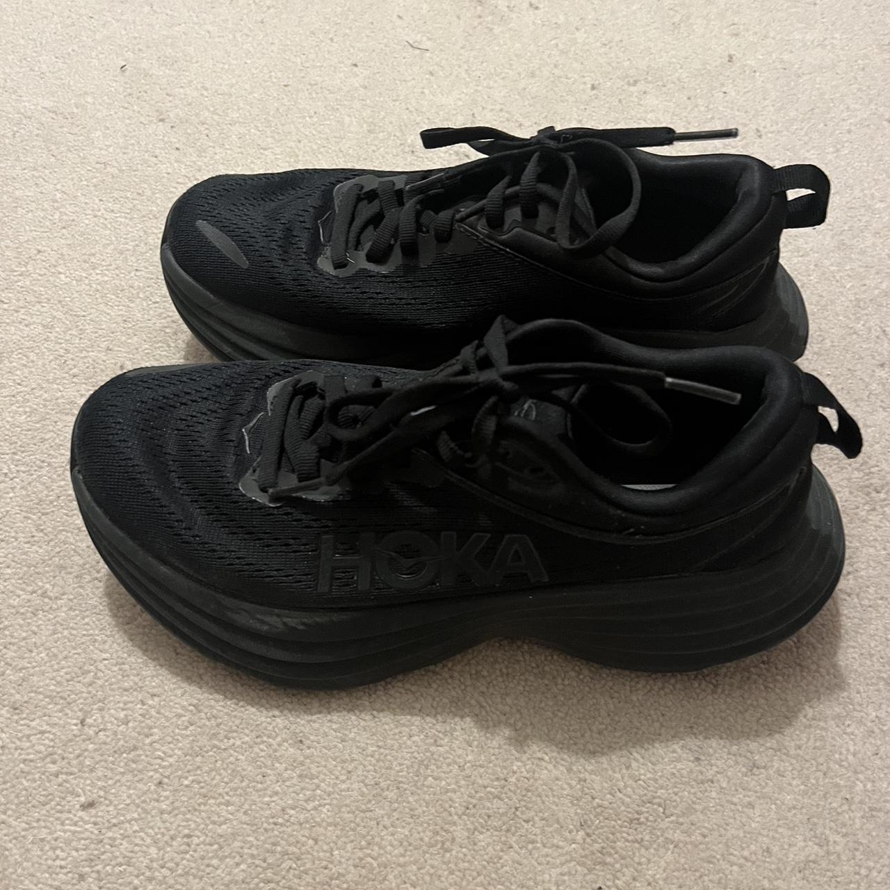 Black Hoka Bondi 8s. Only worn a few times, so in... - Depop