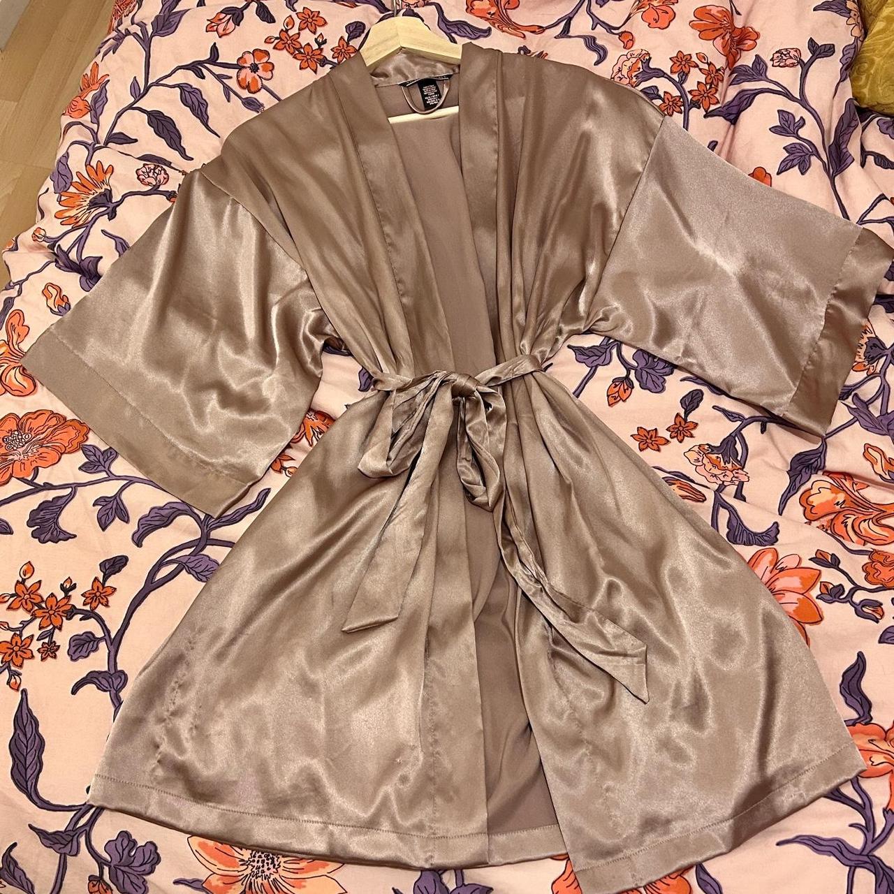 victorias secret satin robe ~ cutest silky robe. a... - Depop