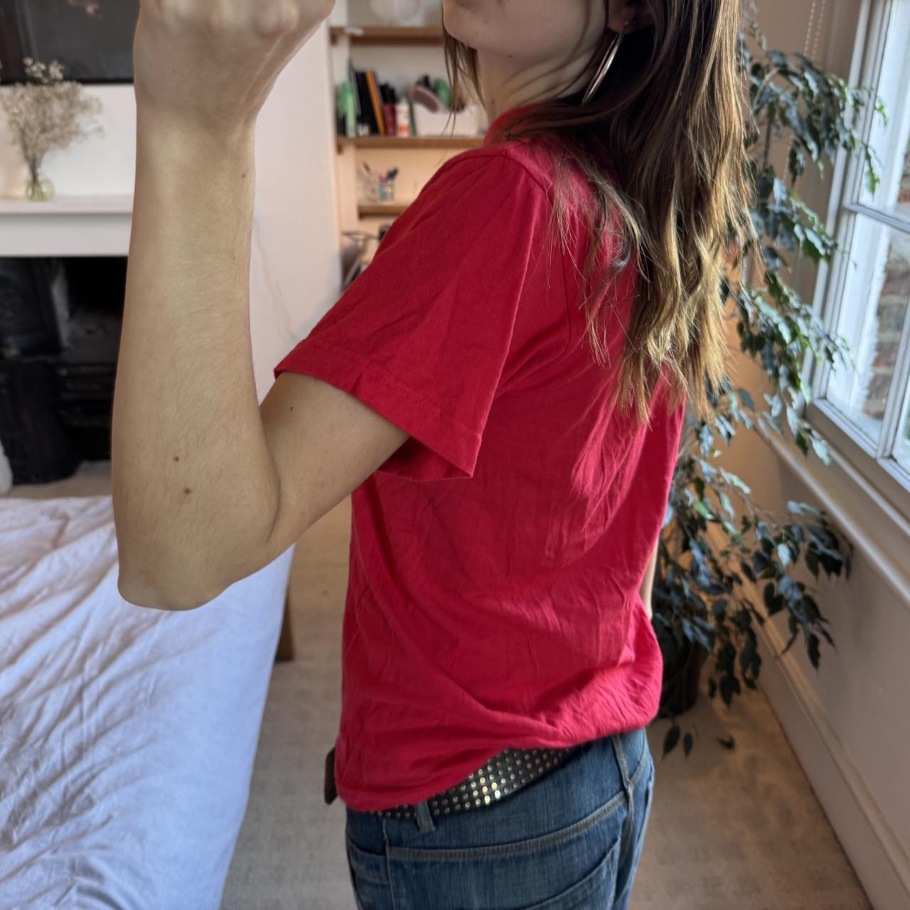 Vintage red i heart / love nyc baby tee top can be... | Depop