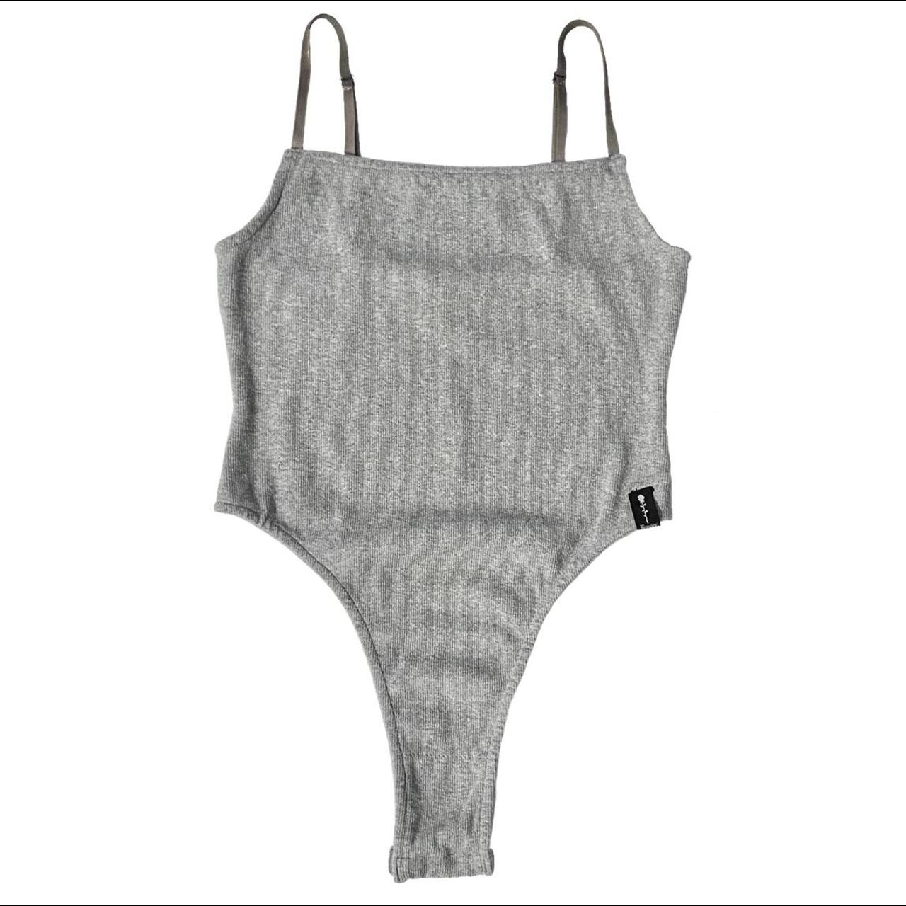 Poster Girl Women's Grey Bodysuit | Depop