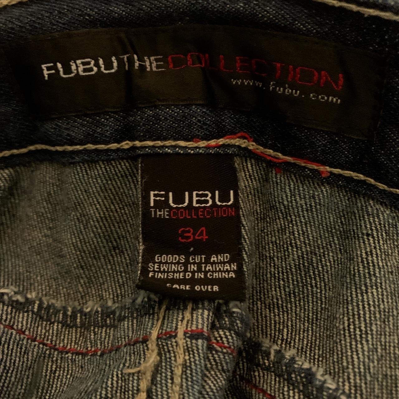 FUBU Men's Navy Jeans | Depop