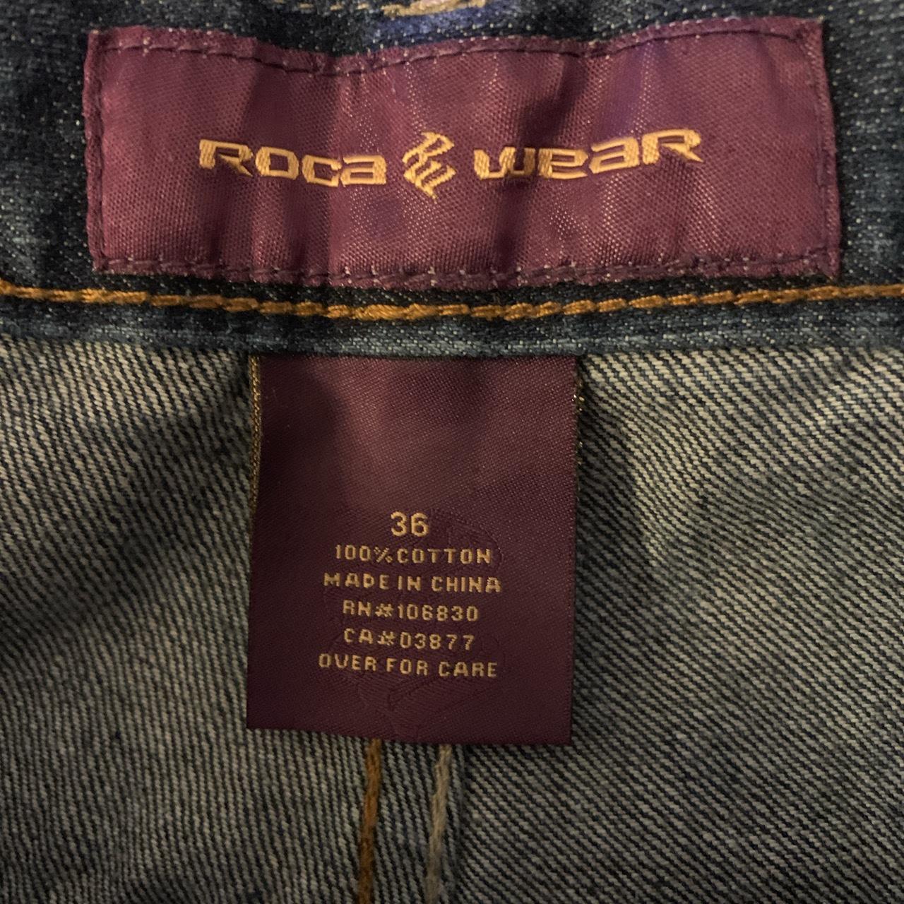 Vintage 2000s Roca Wear jeans Embroidered... - Depop